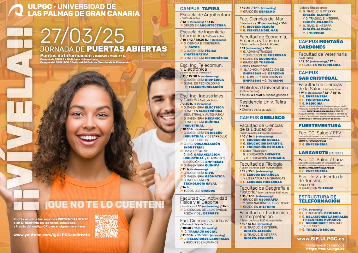 Jornada de Puertas Abiertas 2025 | ULPGC | Servicio de Información al Estudiante